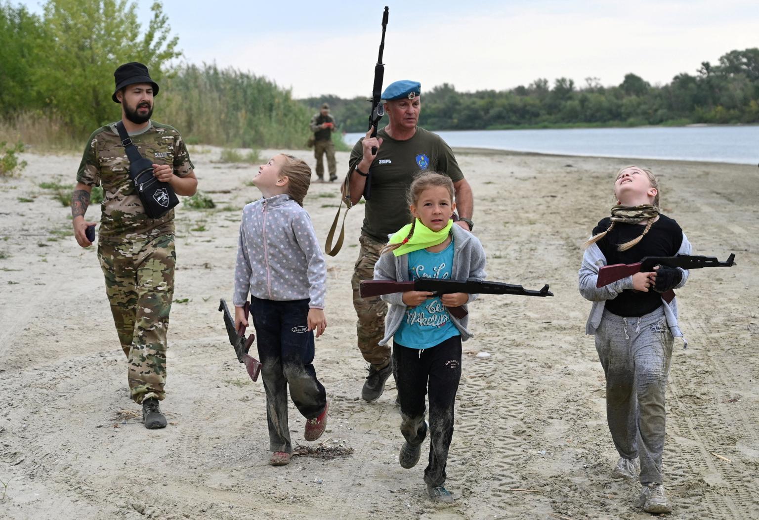 Russian Kids As Young As 8 Seen Handling AK 47s And Grenades In